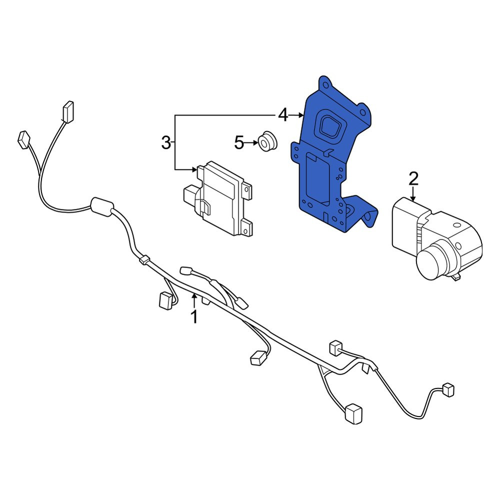 Hyundai OE 99155AA500 - Right Blind Spot Detection System Warning ...