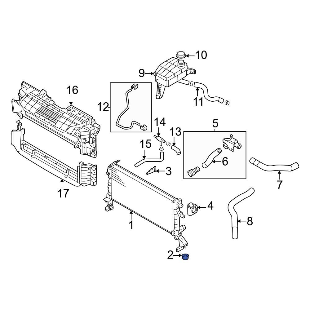 Hyundai OE 25336AA000 - Radiator Insulator