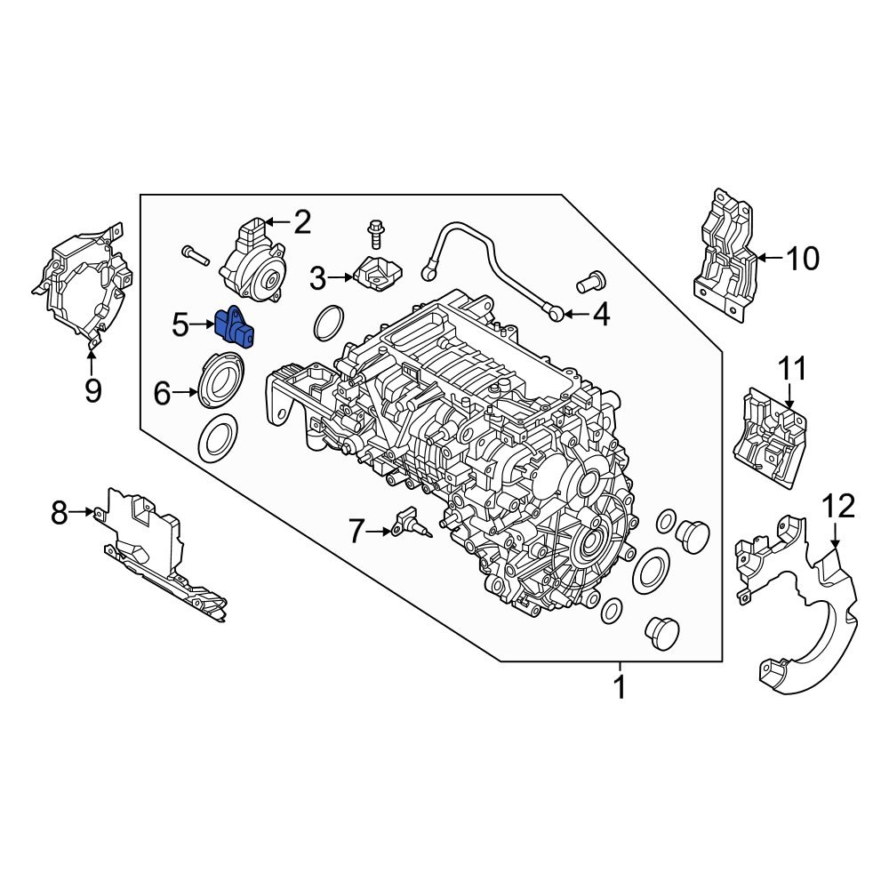 Hyundai OE 365653D950 - Rear Drive Motor Amperage Sensor