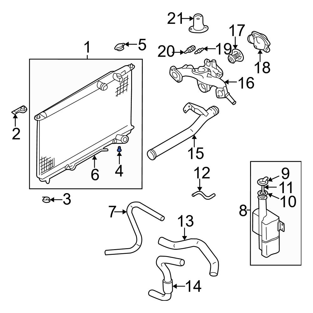 Hyundai OE 2531838000 - Radiator Drain Plug