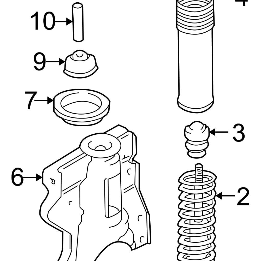 Hyundai OE 5534538000 - Rear Suspension Strut Mount Washer