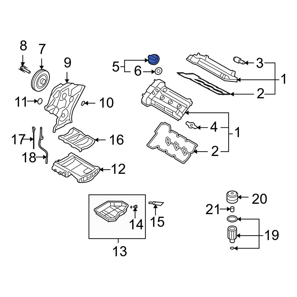 Hyundai OE 2651026611 - Engine Oil Filler Cap