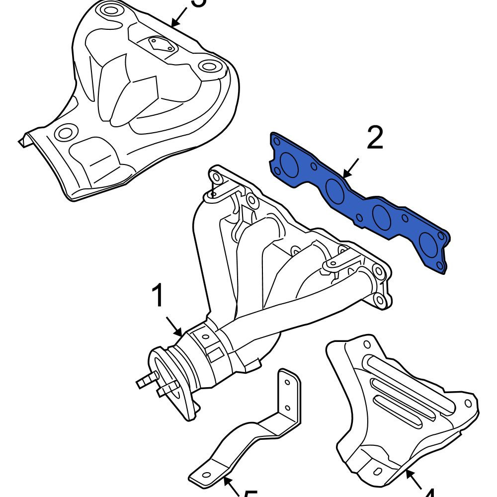 Hyundai OE 2852125020 - Exhaust Manifold Gasket