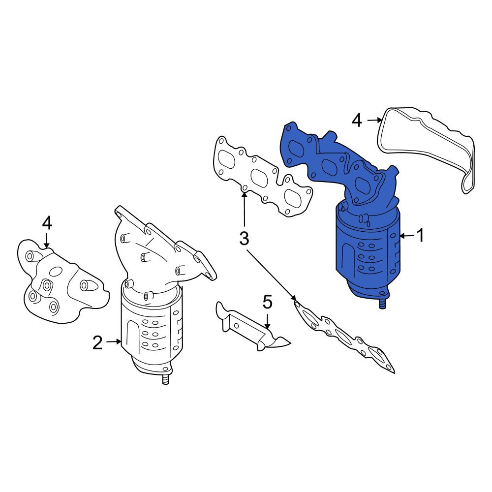 Hyundai OE 289503C300 - Rear Catalytic Converter