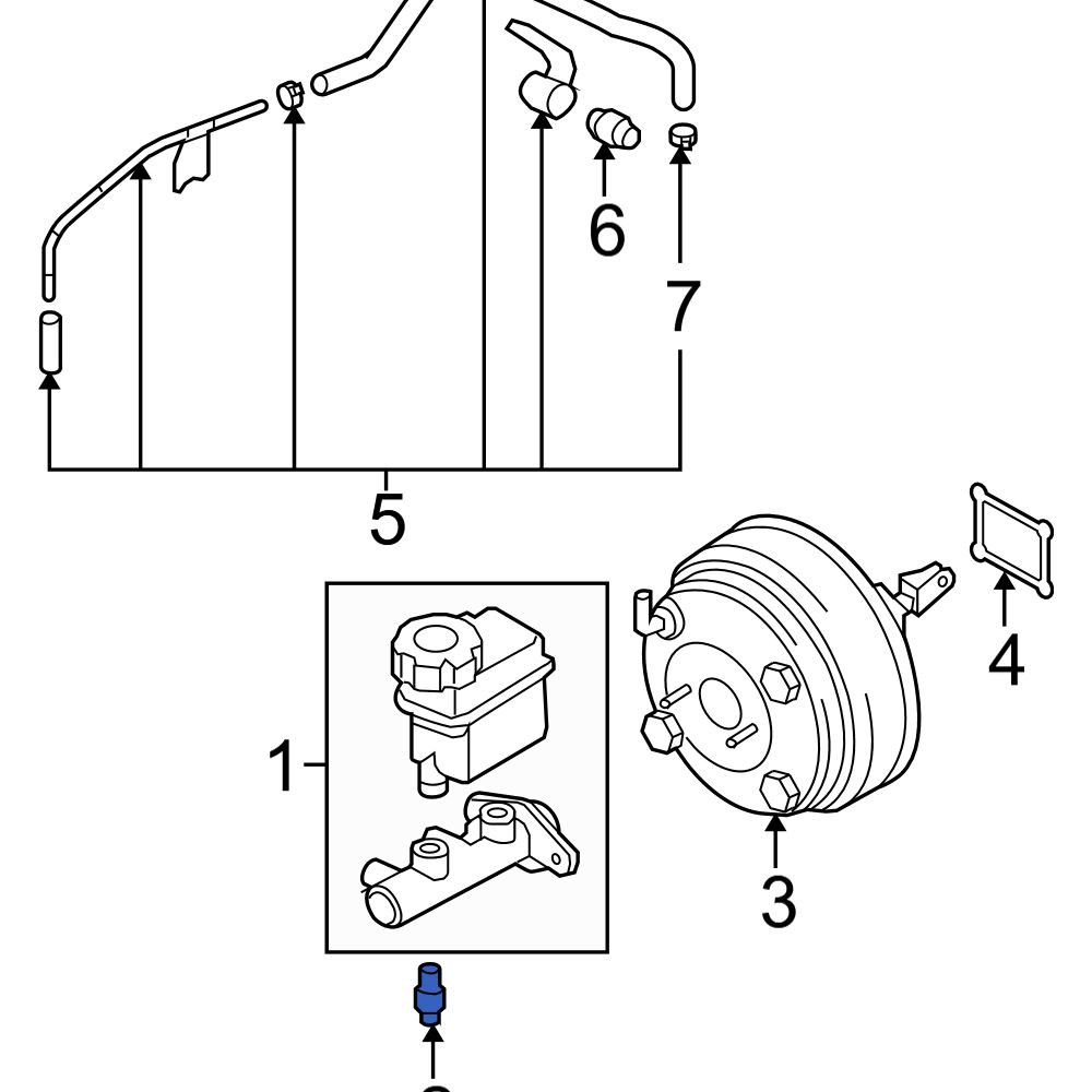 Hyundai OE 5913322000 - Power Brake Booster Check Valve