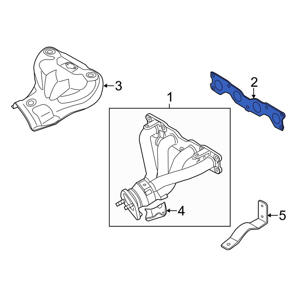 Hyundai OE 2852125020 - Exhaust Manifold Gasket