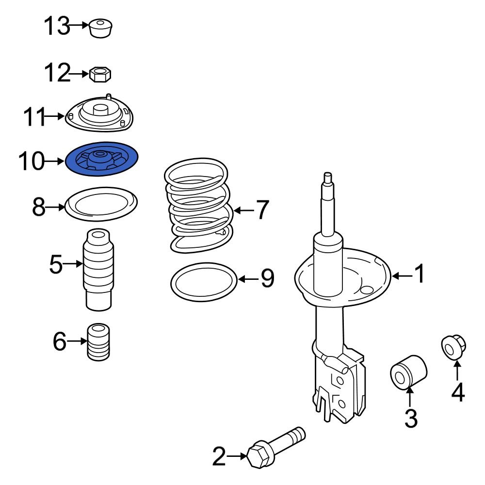 Hyundai OE 546123S050 - Front Suspension Strut Bearing