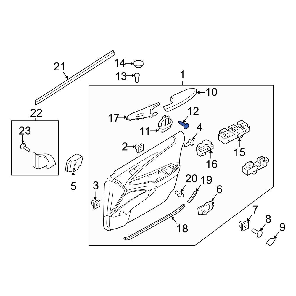 Hyundai OE 865793K000 - Bumper Cover Screw