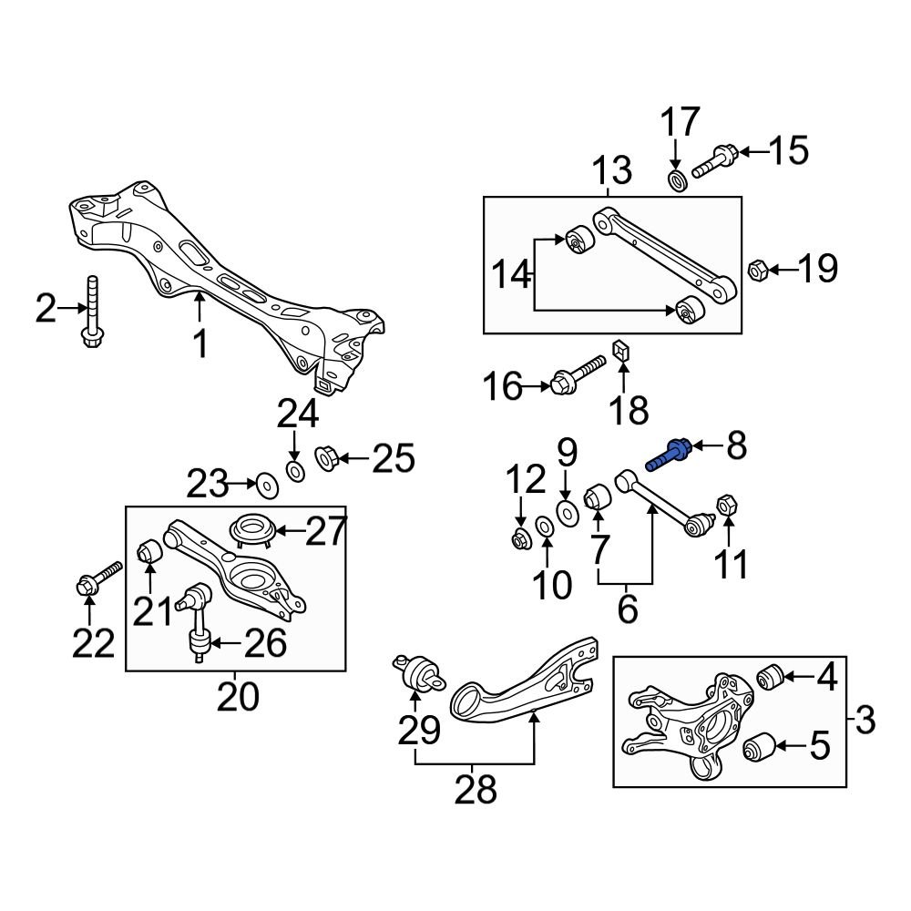 Hyundai OE 546403R000 - Lateral Arm Bolt