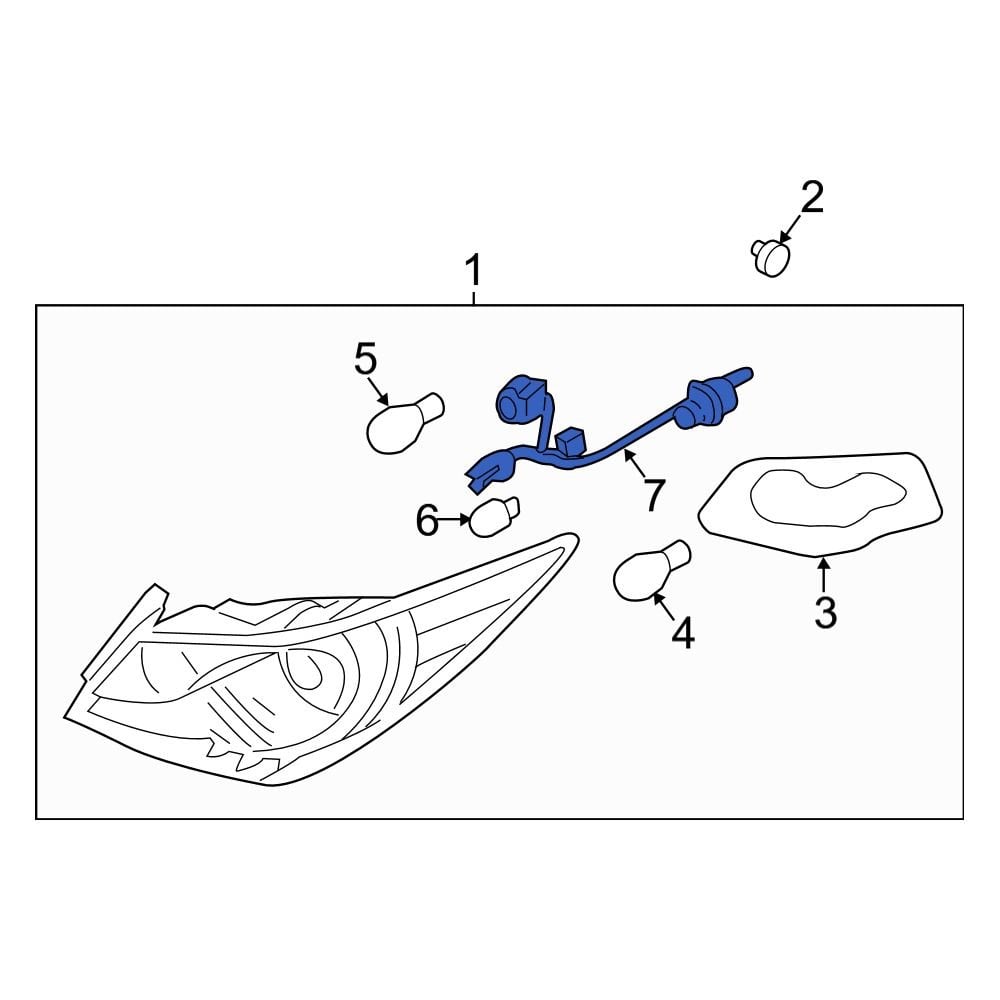 Hyundai OE 924503Q000 - Tail Light Socket