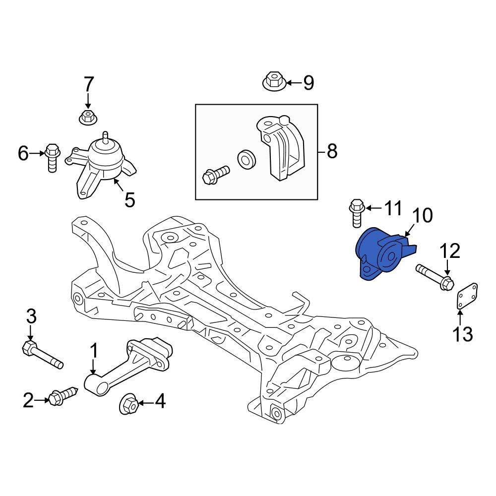 Hyundai OE 218303Q750 - Automatic Transmission Mount