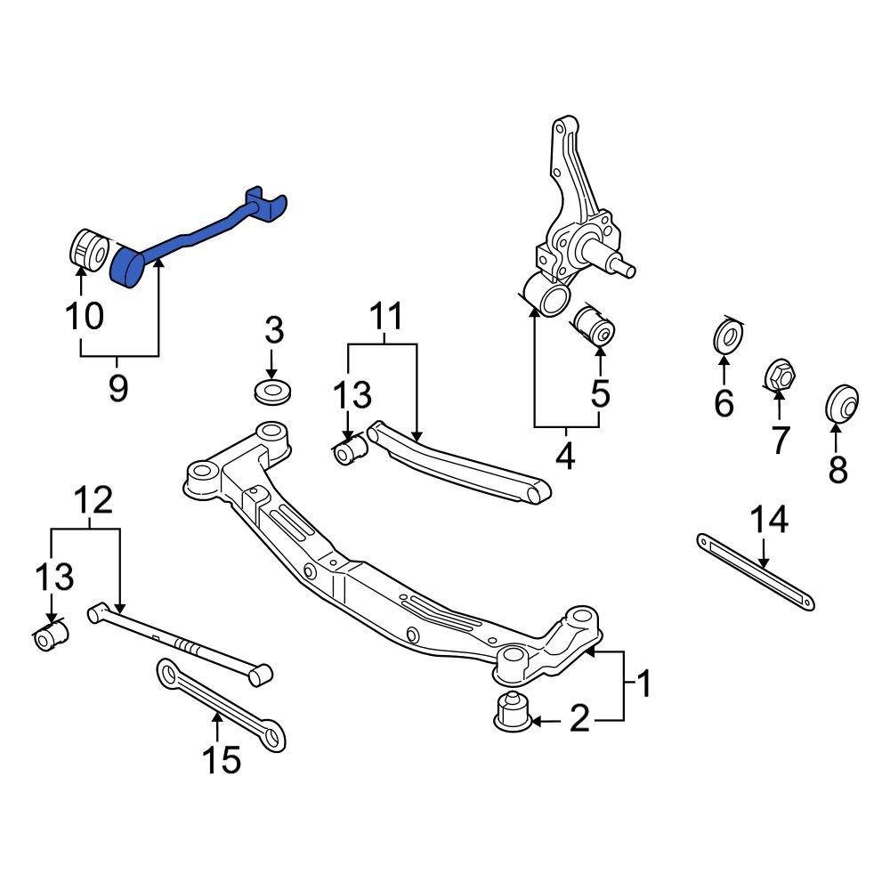 Hyundai OE 551102E002 - Rear Suspension Trailing Arm