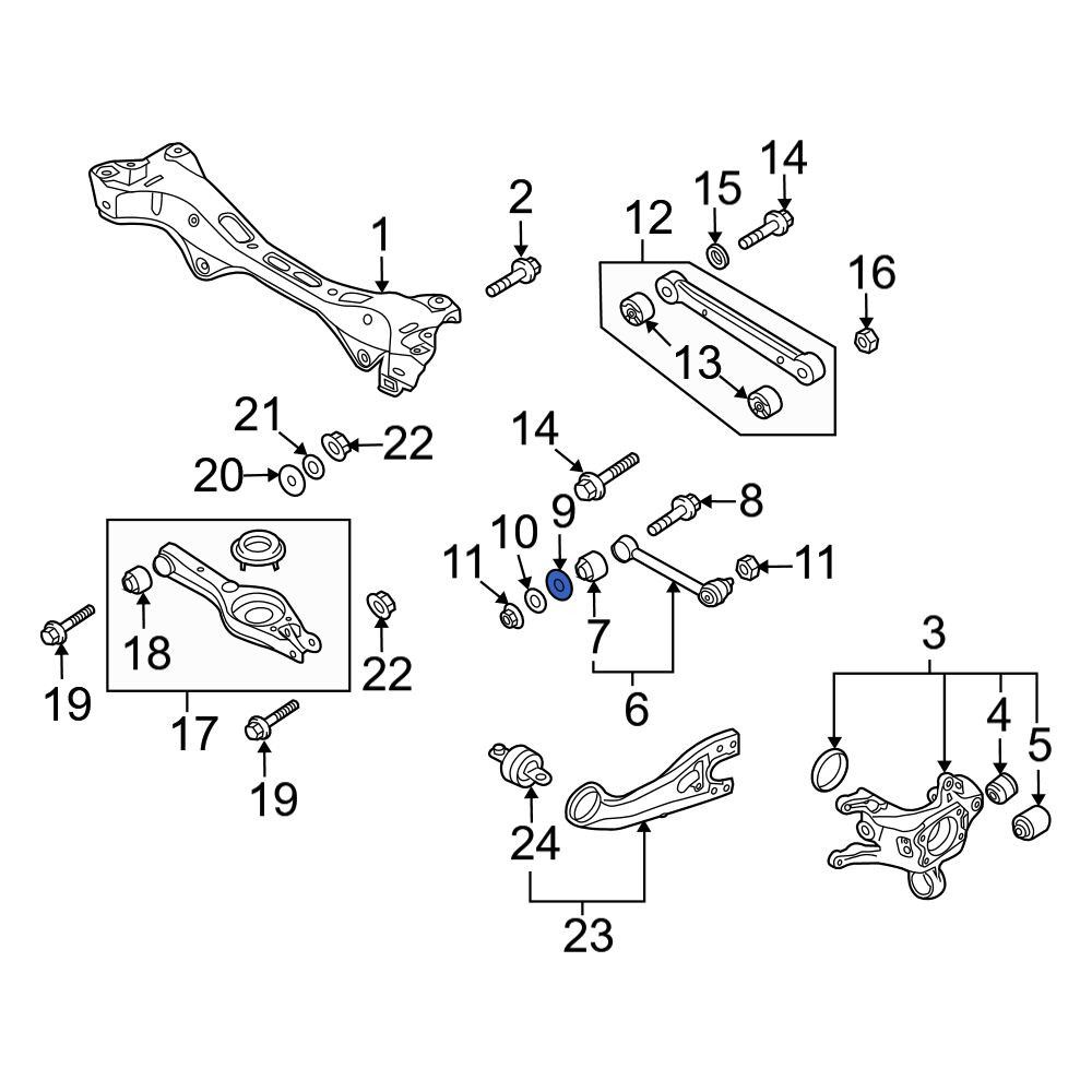 Hyundai OE 552333R000 - Lateral Arm Washer