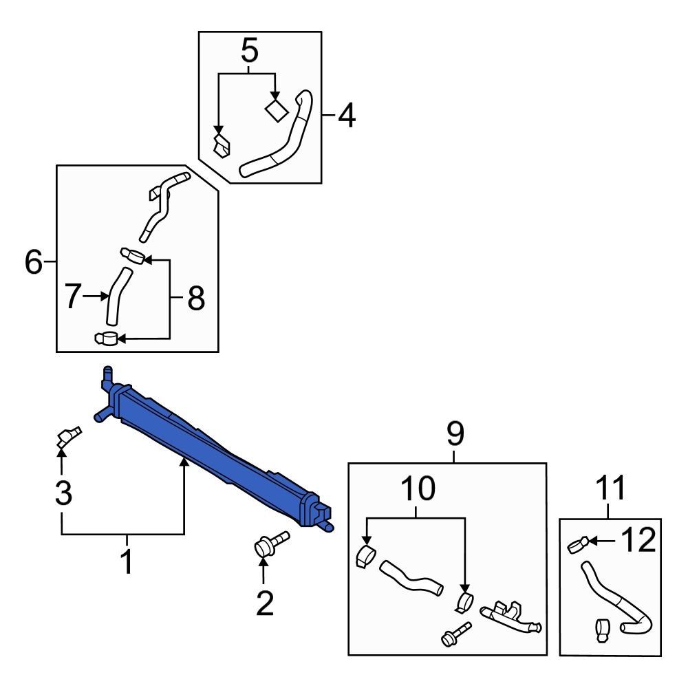 Hyundai OE 25308E6000 - Drive Motor Inverter Cooler