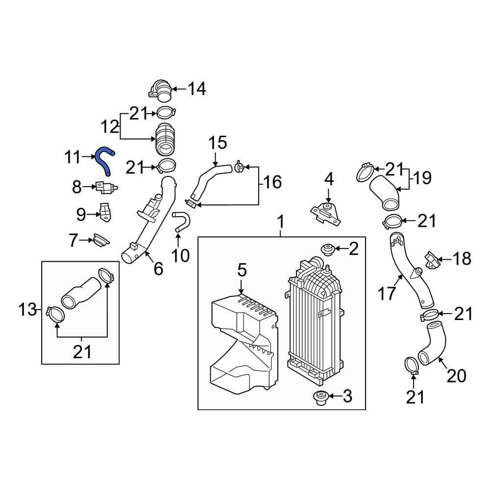 Hyundai OE 282402GTA1 - Turbocharger Oil Line
