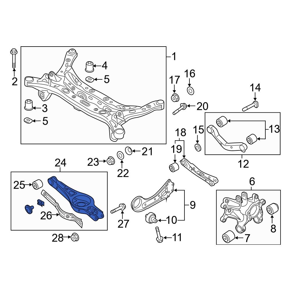 Hyundai OE 54500E6100 - Front Left Suspension Control Arm