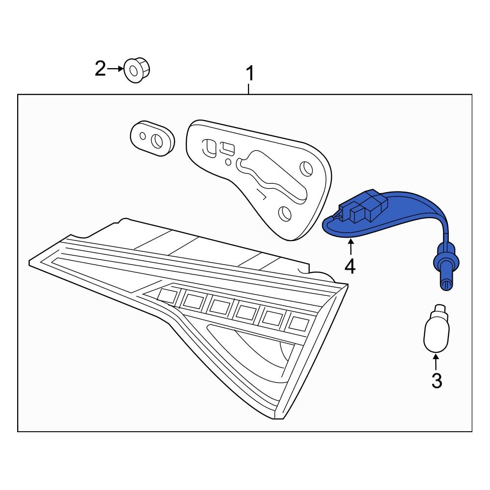 Hyundai OE 92470C2500 - Back Up Light Socket