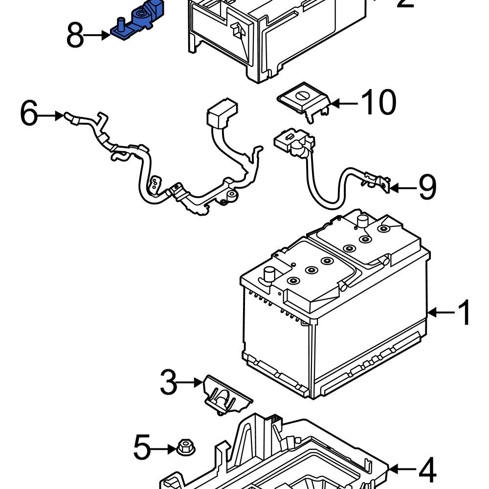 Hyundai OE 91982C7010 - Battery Cable Terminal End