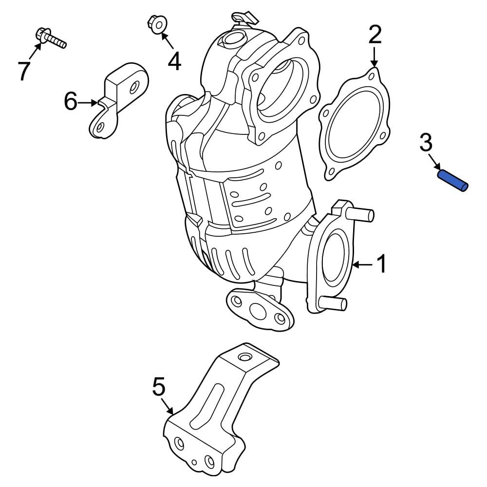 Hyundai OE 285152B000 - Exhaust Manifold Stud