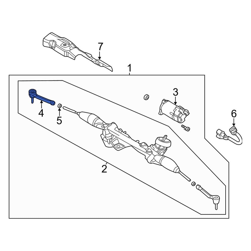 Hyundai OE 56820L1000 - Left Outer Steering Tie Rod End