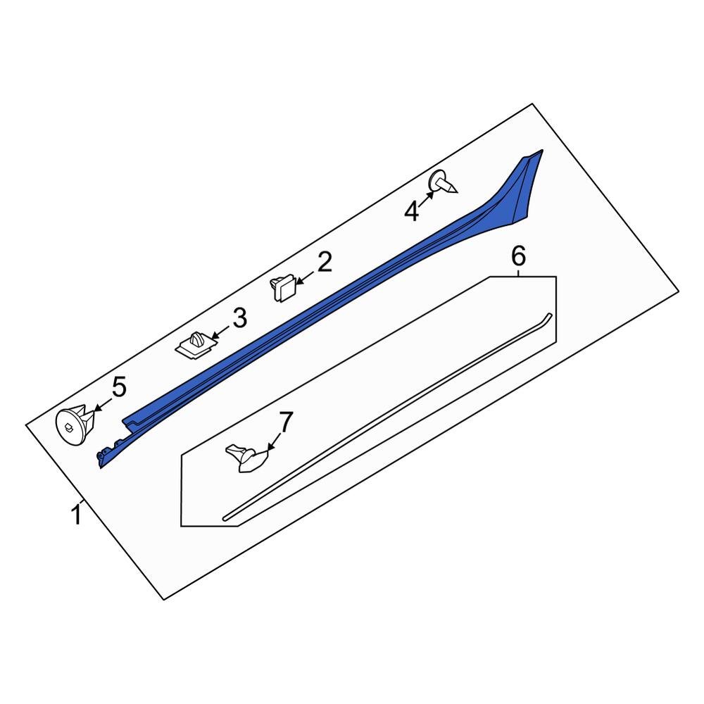 Hyundai OE 87752L1100 - Right Rocker Panel Guard