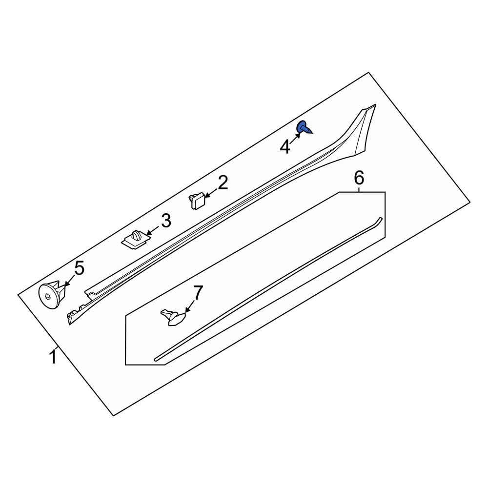 Hyundai OE 1249305167E - Bumper Guide Screw