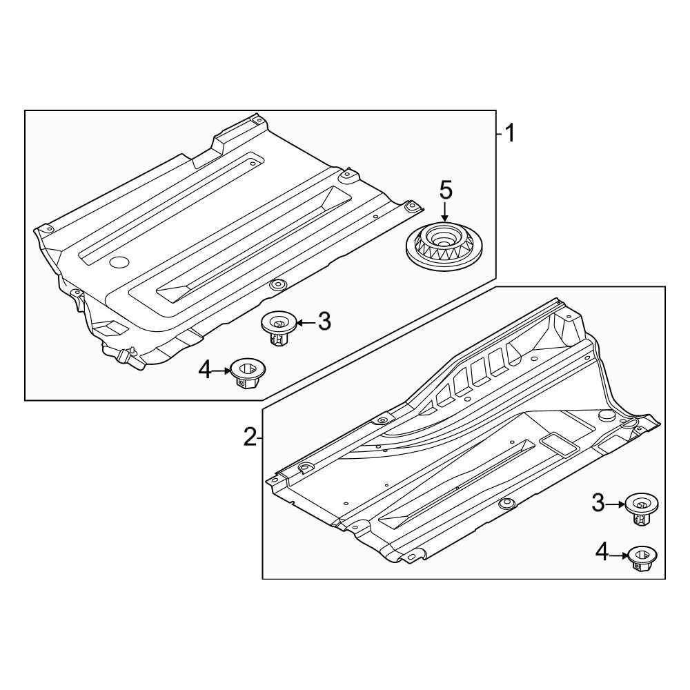 Hyundai OE 1420706130M - Quarter Panel Splash Shield Clip