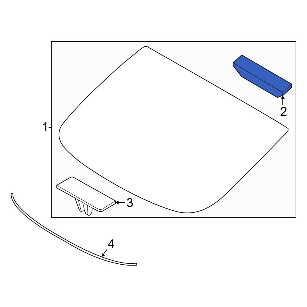 Hyundai OE 861143D000 - Windshield Insulator