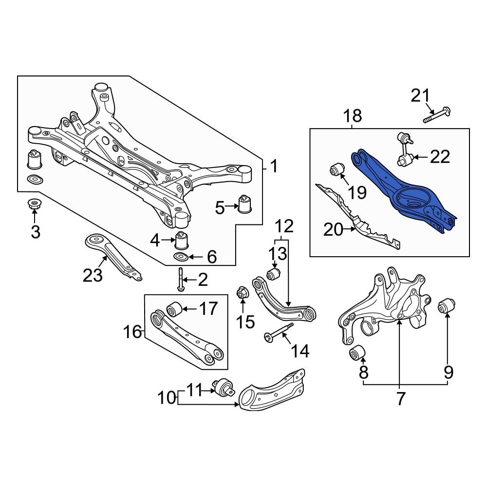 Hyundai OE 54501L1000 - Front Right Suspension Control Arm
