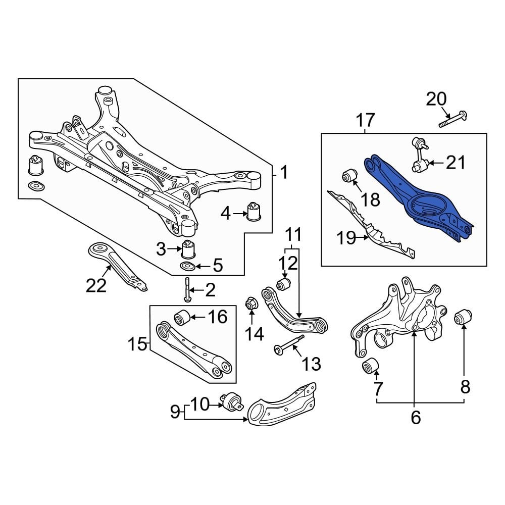 Hyundai OE 54501L1000 - Front Right Suspension Control Arm
