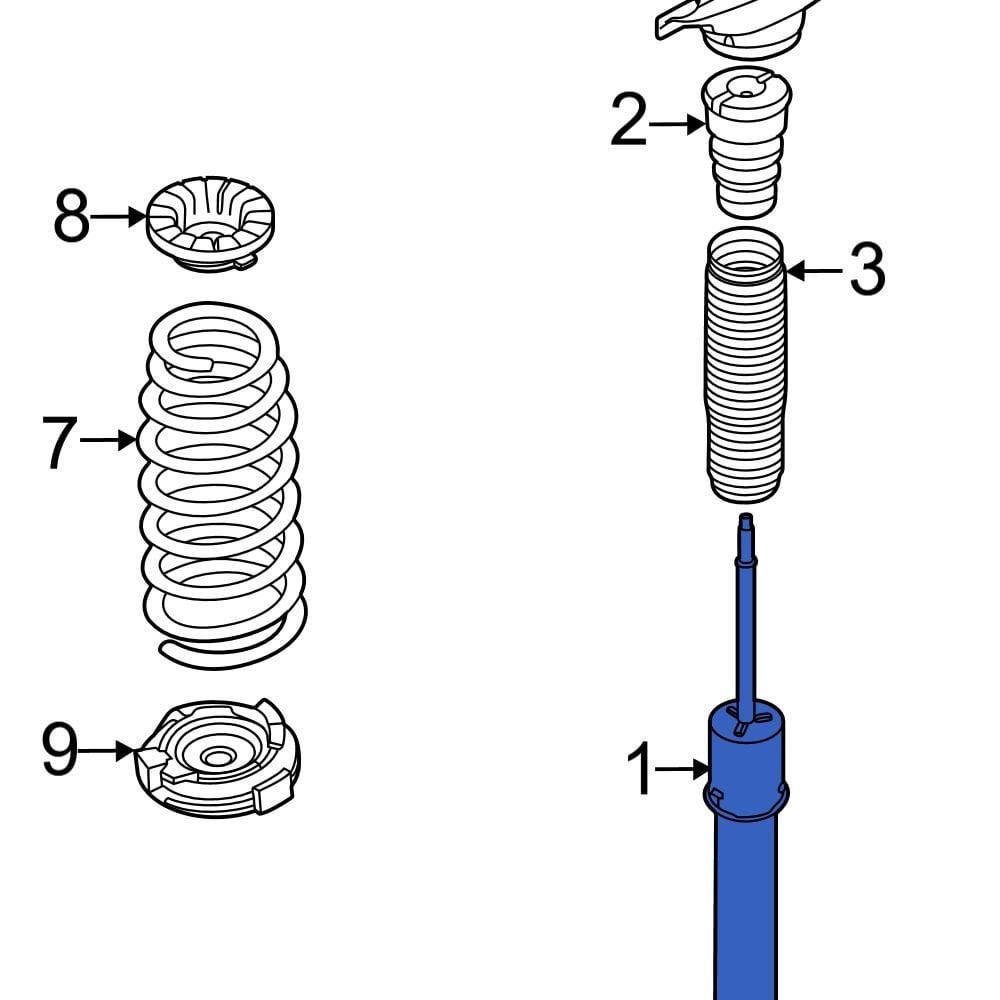 Hyundai OE 55307L0010 - Rear Suspension Shock Absorber