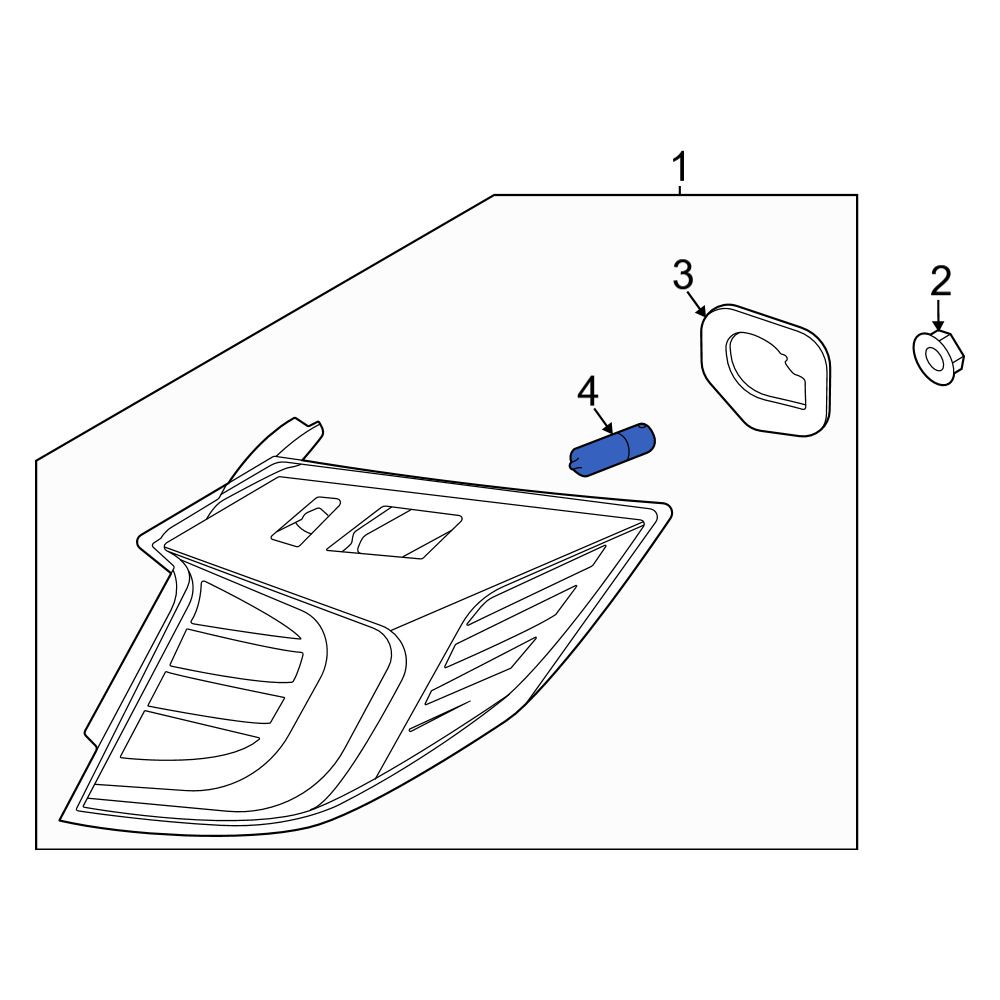 Hyundai OE 1864221008H - Rear Tail Light Bulb