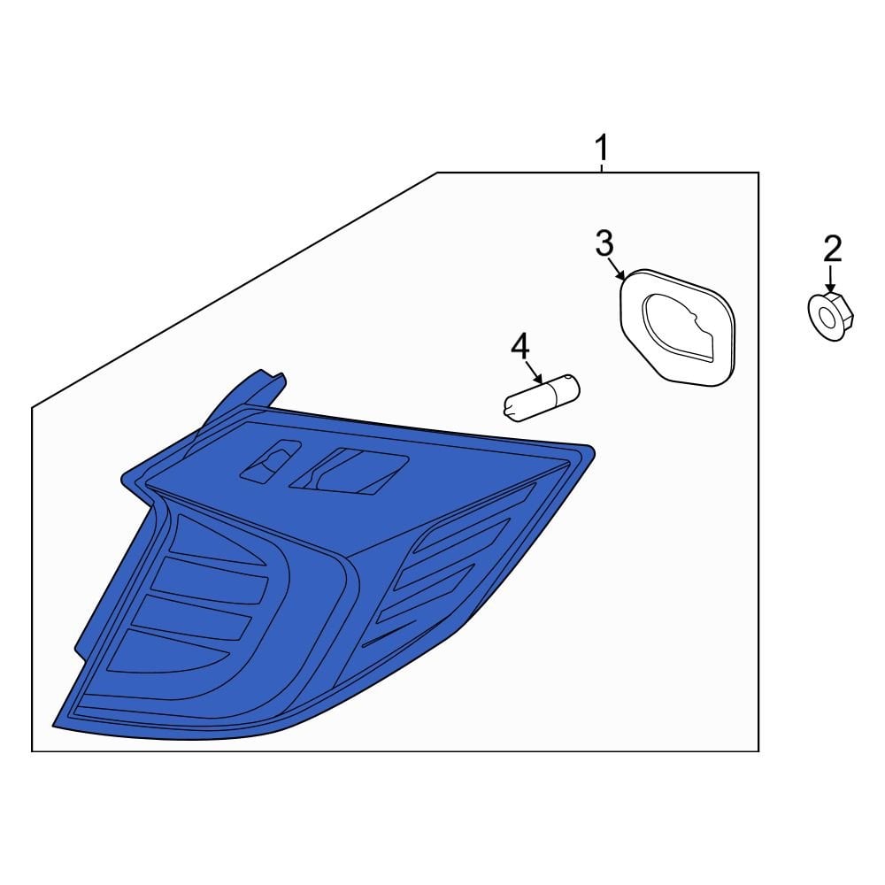 Hyundai OE 92401L5000 - Rear Left Outer Tail Light Assembly