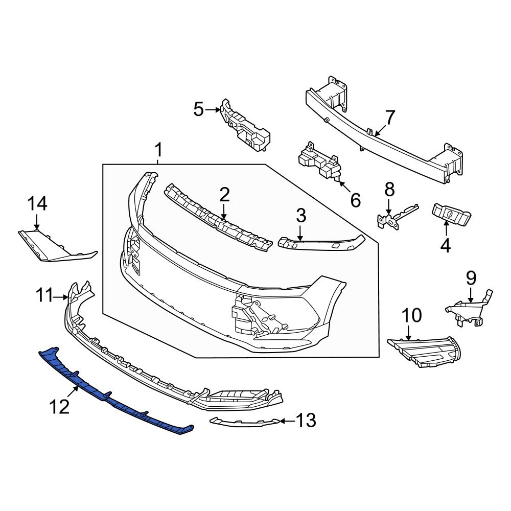 Hyundai OE 86591L1500 - Front Valance Panel