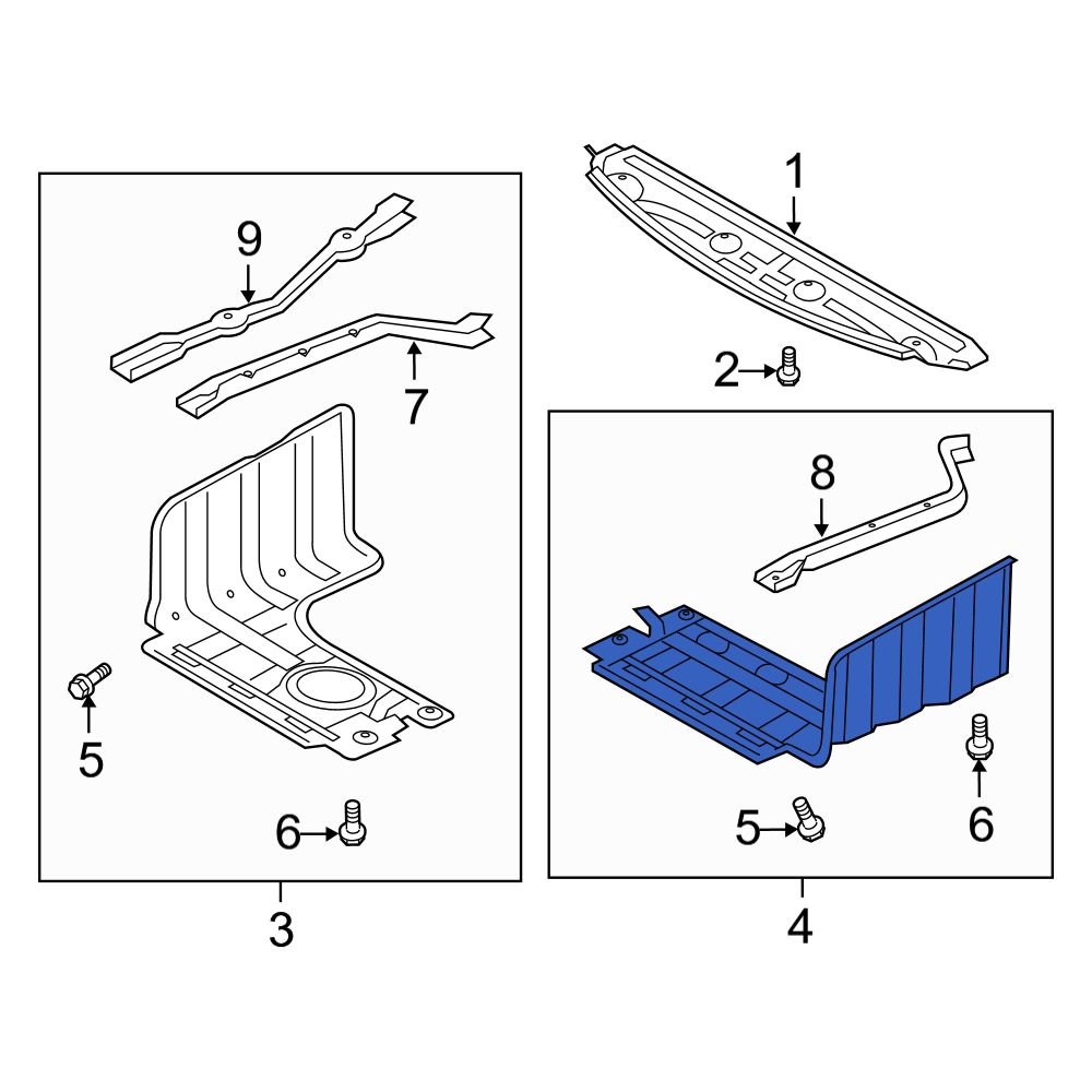 Hyundai OE 291302T000 - Front Left Radiator Support Splash Shield