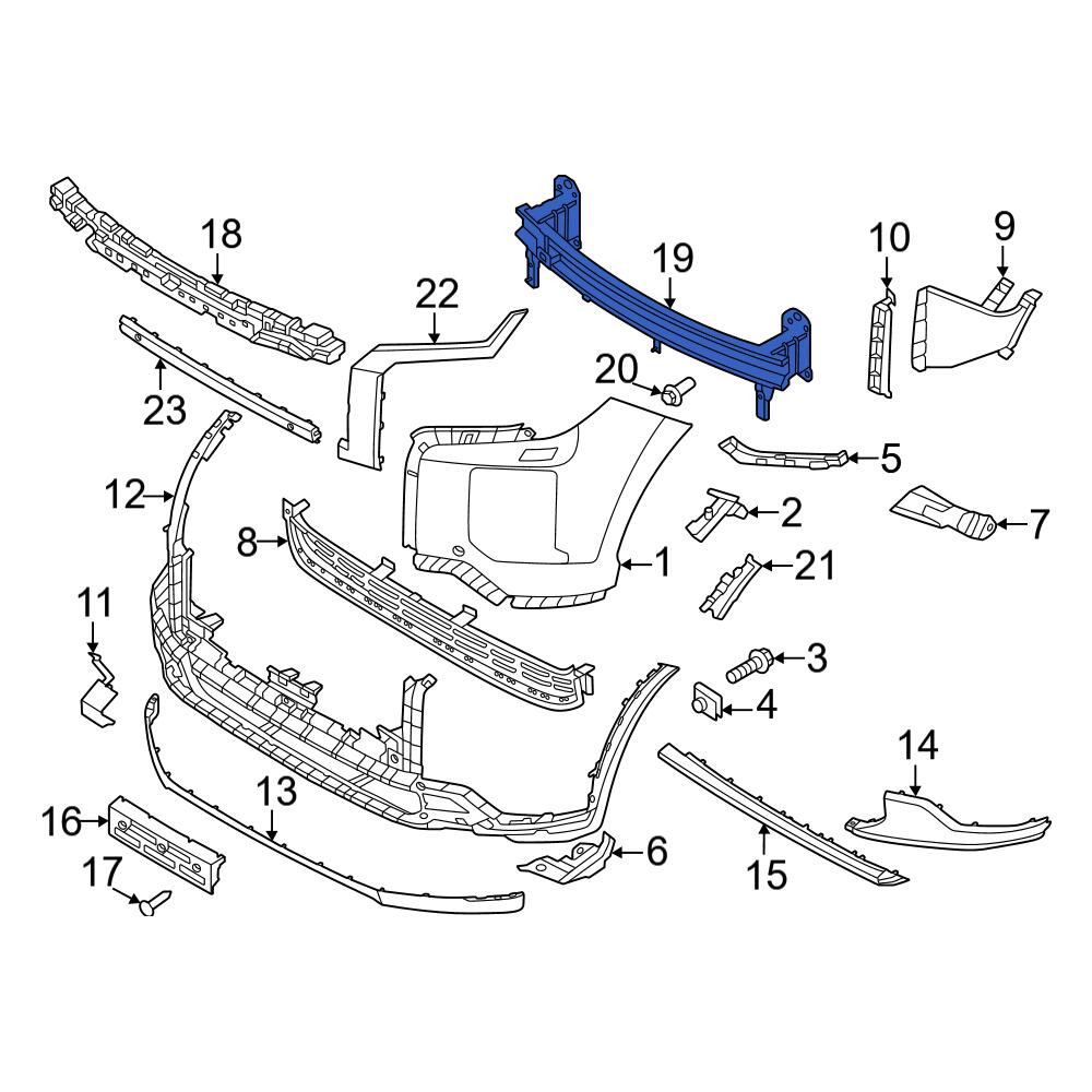 Hyundai OE 64900S8110 - Front Bumper Impact Bar