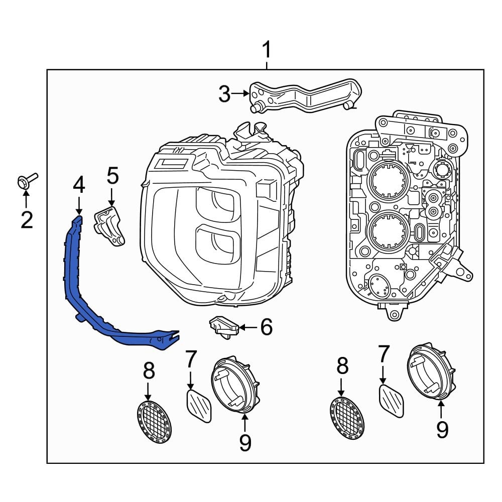 Hyundai OE 92157S8000 - Front Left Headlight Bracket