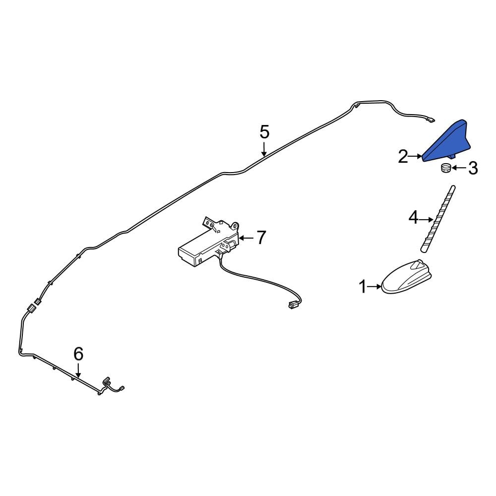 Hyundai OE 96210S8020EB - Radio Antenna Assembly