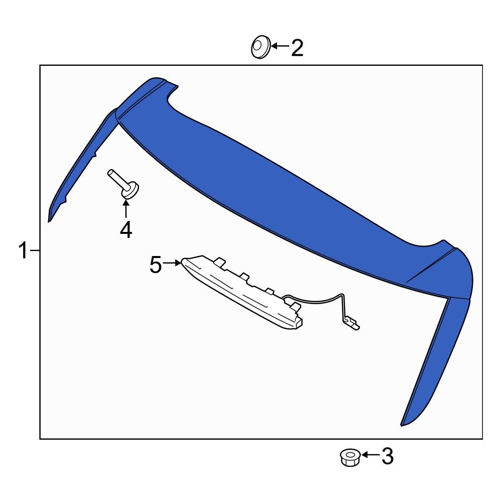 Hyundai OE 87210S8000 - Rear Spoiler