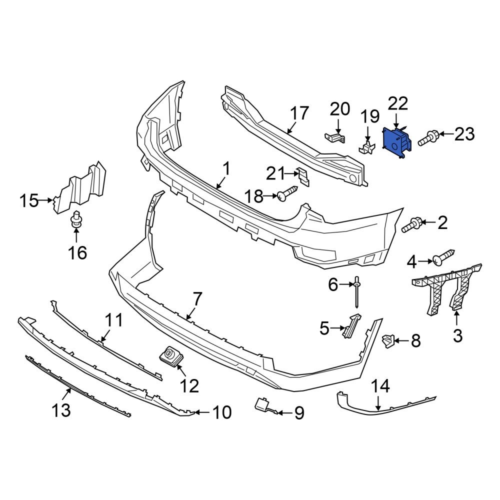 Hyundai OE 86641S8010 - Rear Left Bumper Impact Bar Bracket