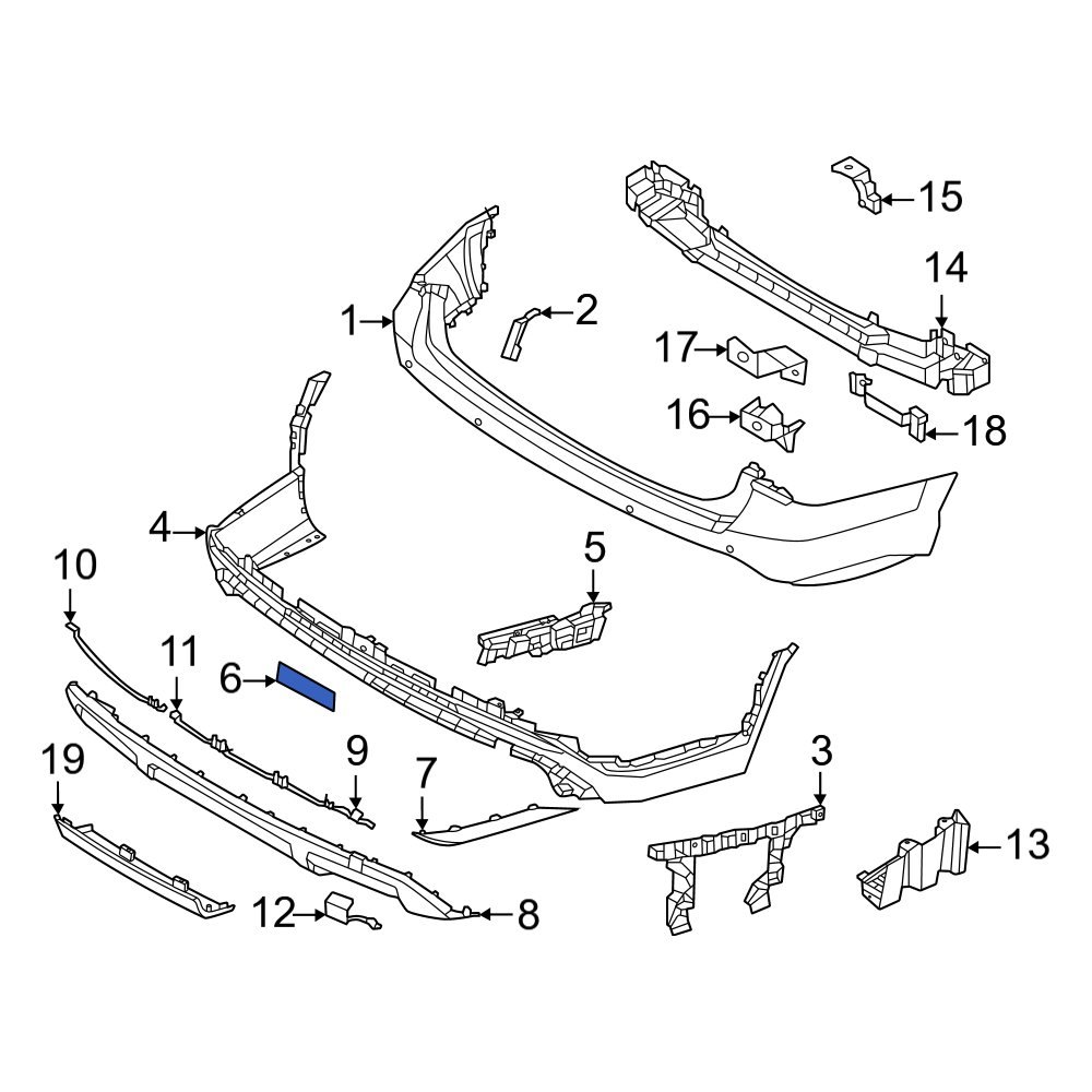 Hyundai OE 866V2S8CA0 - Bumper Cover Insulator