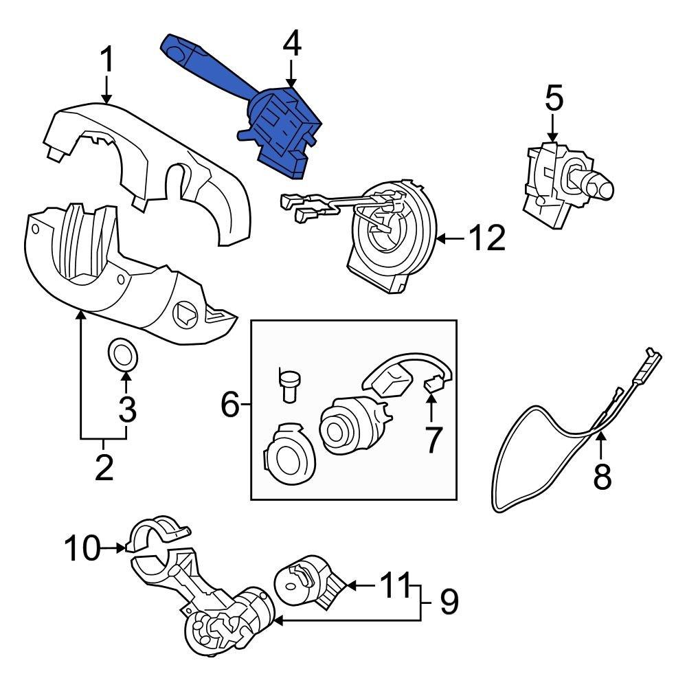 Hyundai OE 934101G000 - Combination Switch