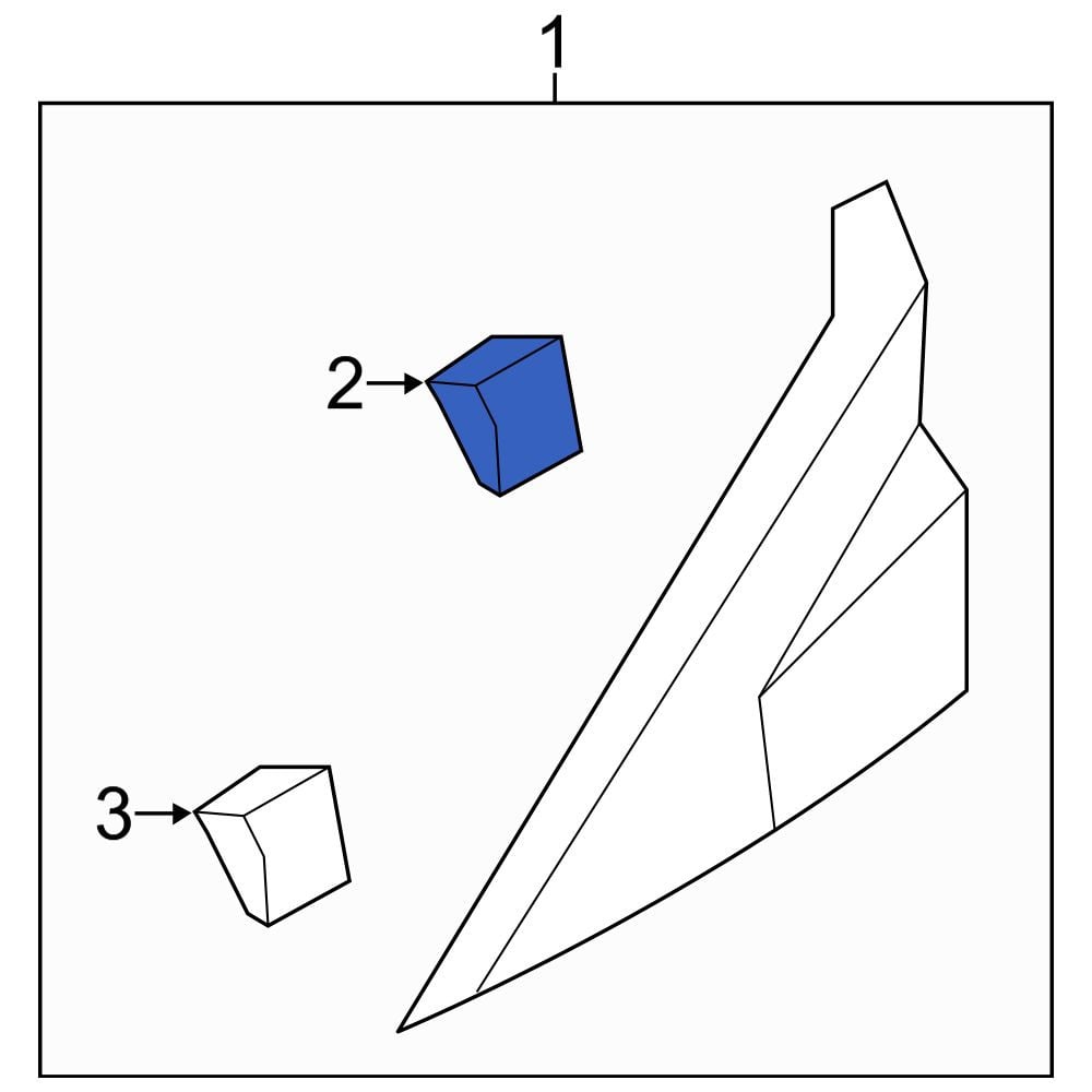 Hyundai OE 8581837000 - Rear Exterior Molding Clip