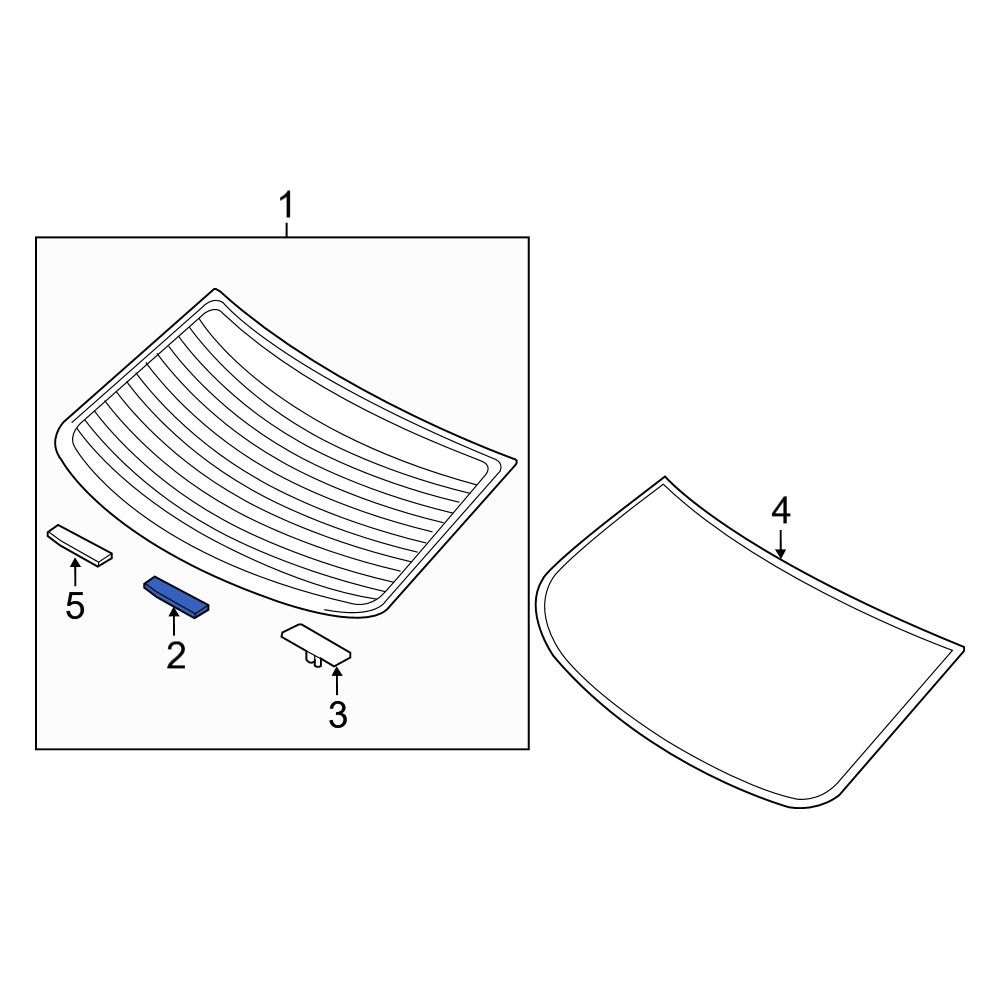 Hyundai OE 861143D000 - Windshield Insulator
