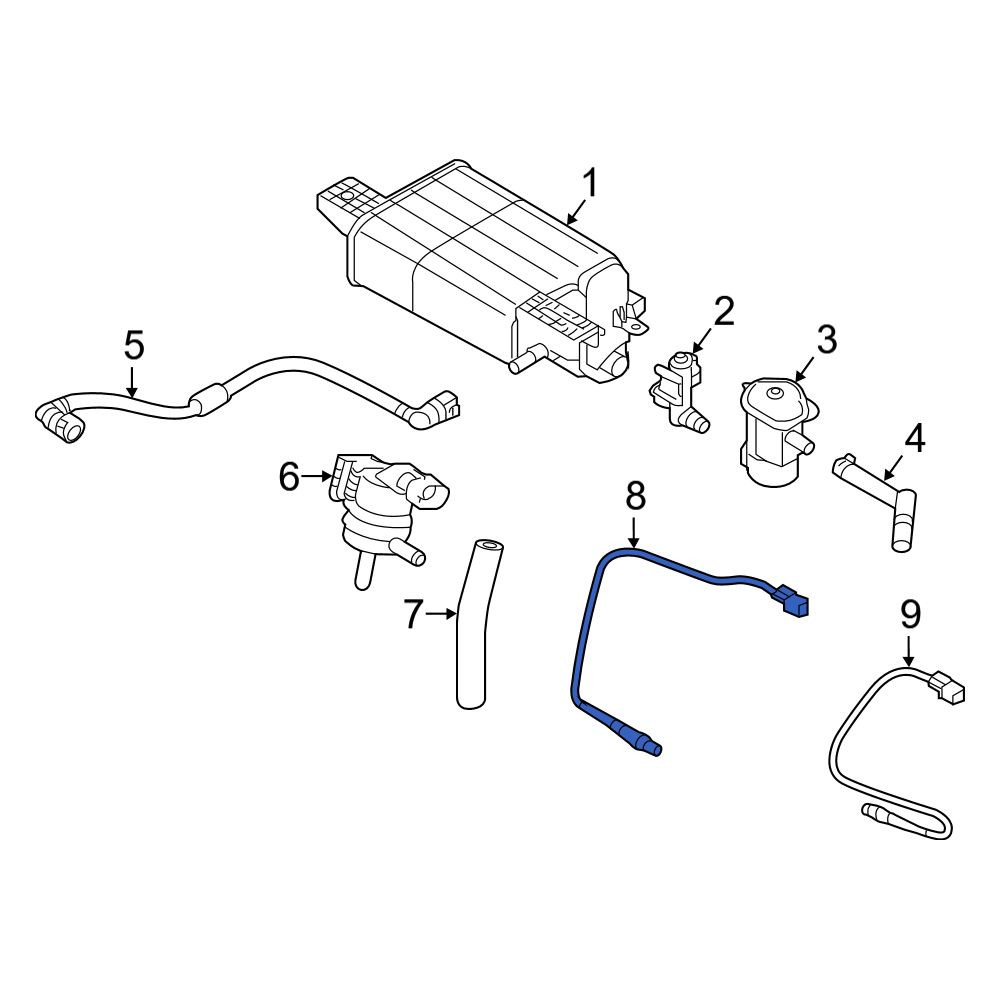 Hyundai OE 392102B500 - Front Oxygen Sensor