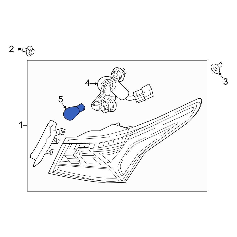 Hyundai OE 1864221007L - Rear Tail Light Bulb