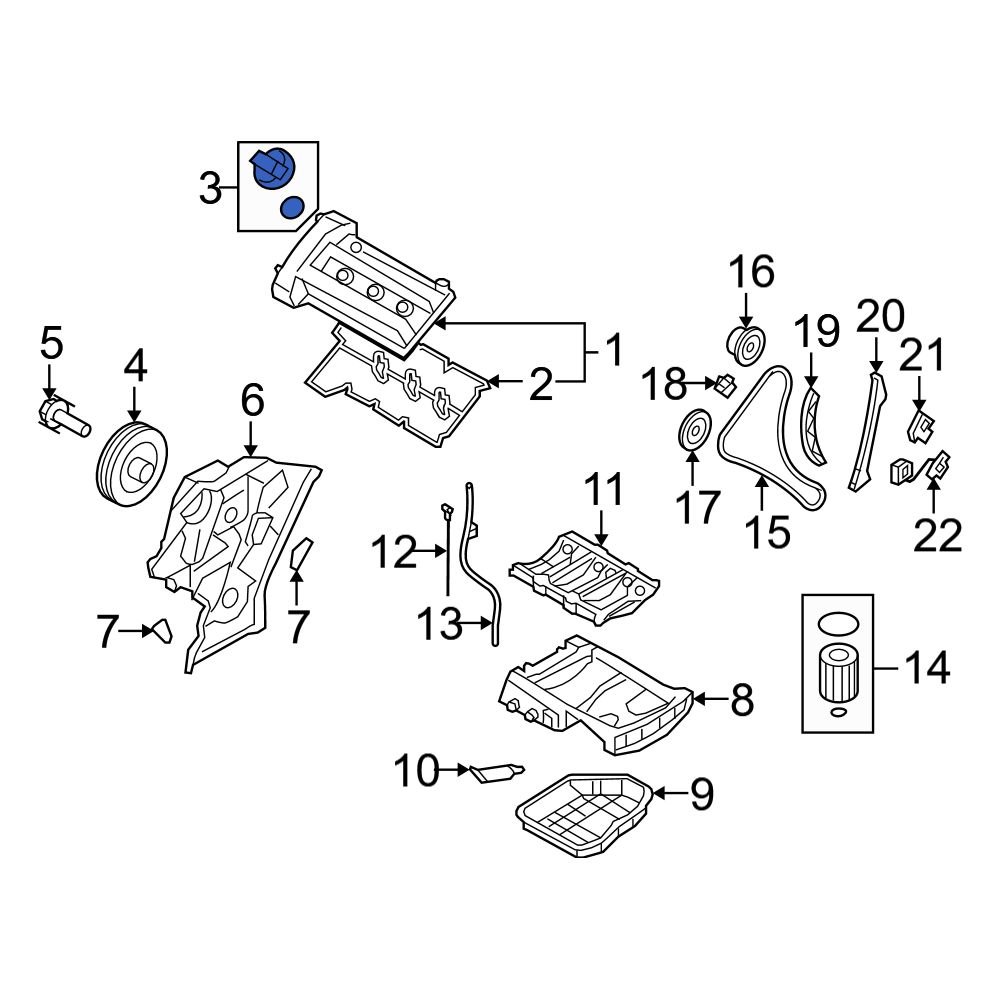 Hyundai OE 2651026611 - Engine Oil Filler Cap