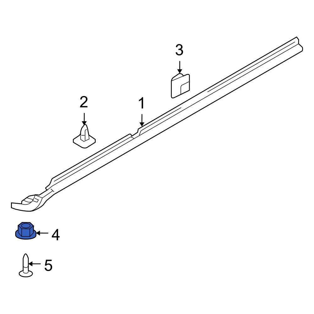 Hyundai OE 8775837000 - Front Lower Door Interior Trim Panel Grommet