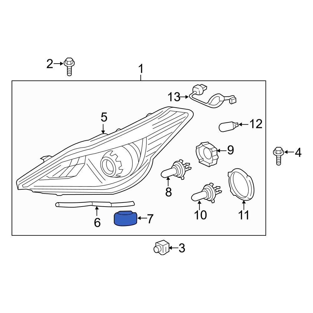 Hyundai OE 921903V000 - Front High Intensity Discharge (HID) Lighting ...