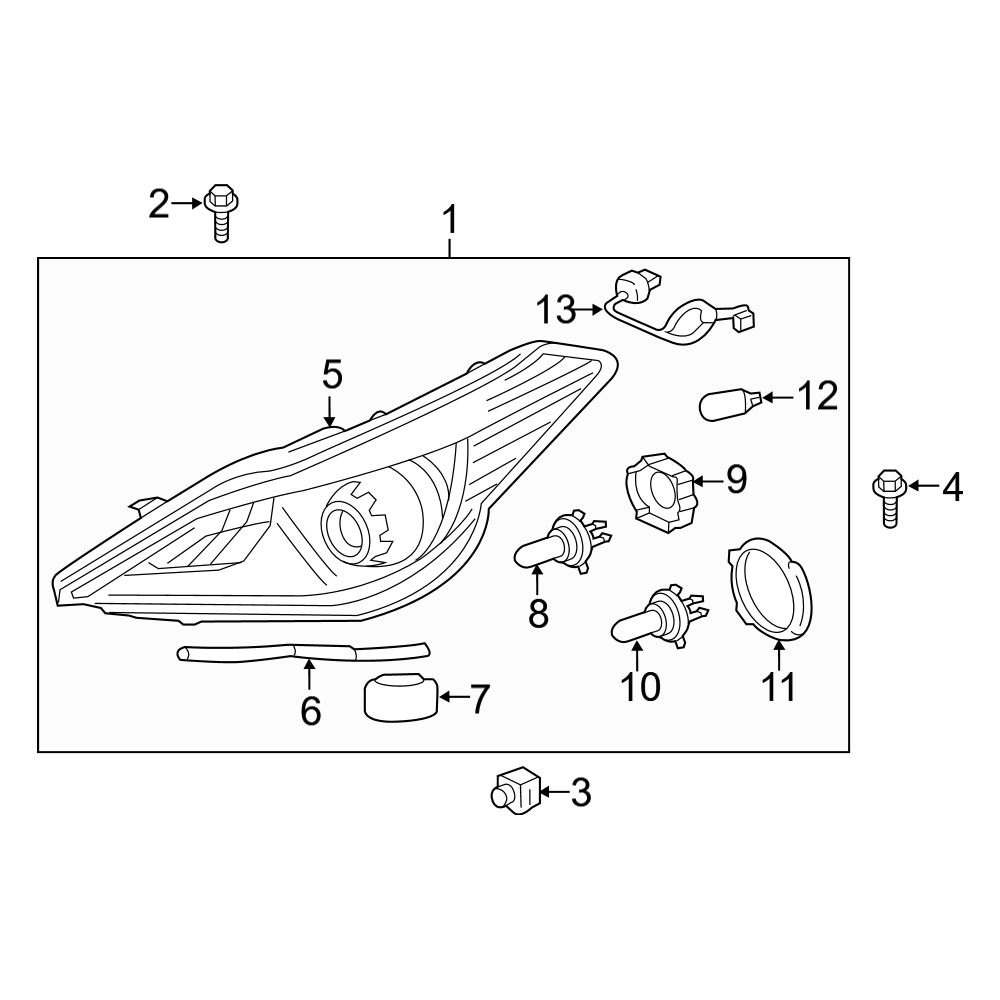 Hyundai OE 921033V040 - Front Left Headlight